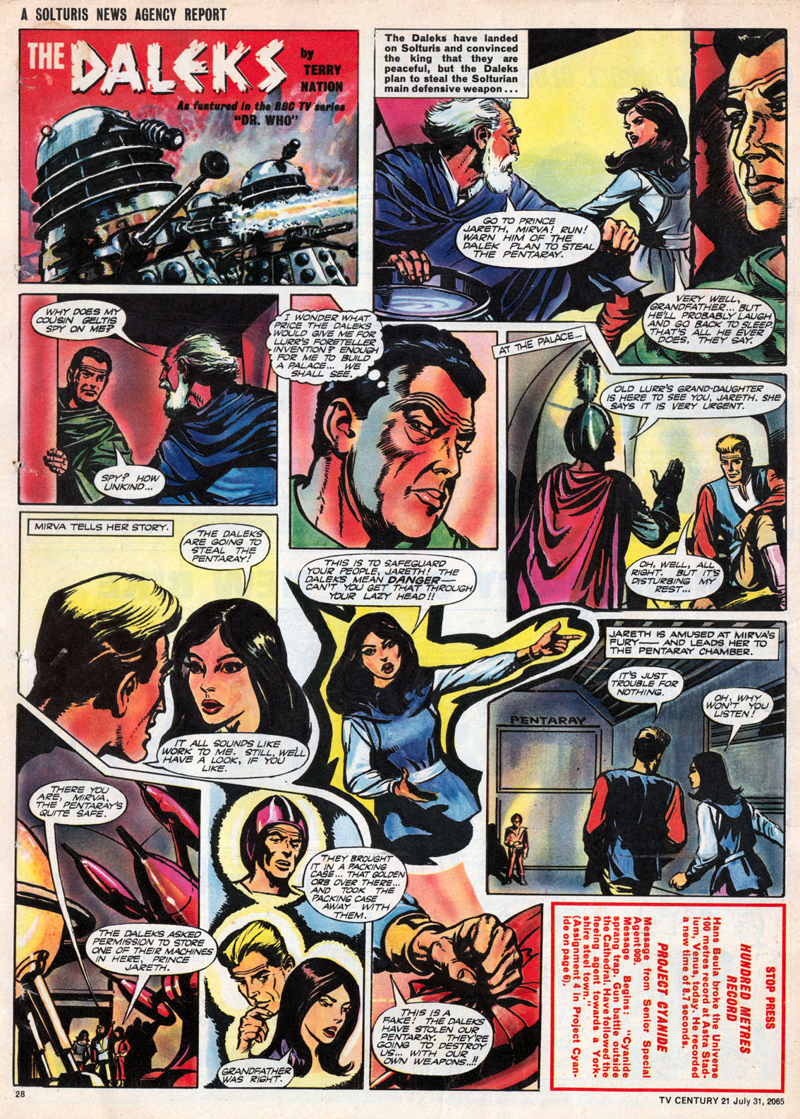 BLIMEY! The Blog of British Comics: Doctor Who in TV21