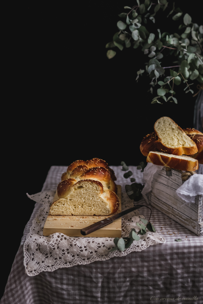 Pan Challah | Con aroma de vainilla - Recetas de repostería