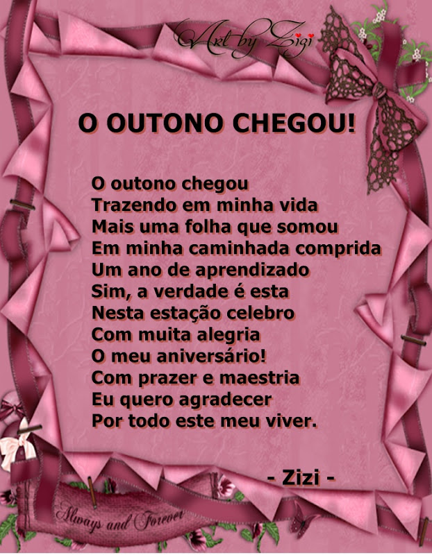 ZIZI *** PARA OS AMIGOS!!! ###: O OUTONO CHEGOU!