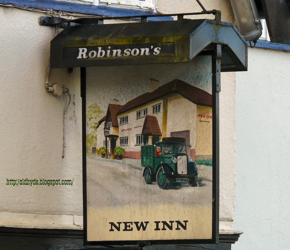 Old Hyde: Sign for the New Inn