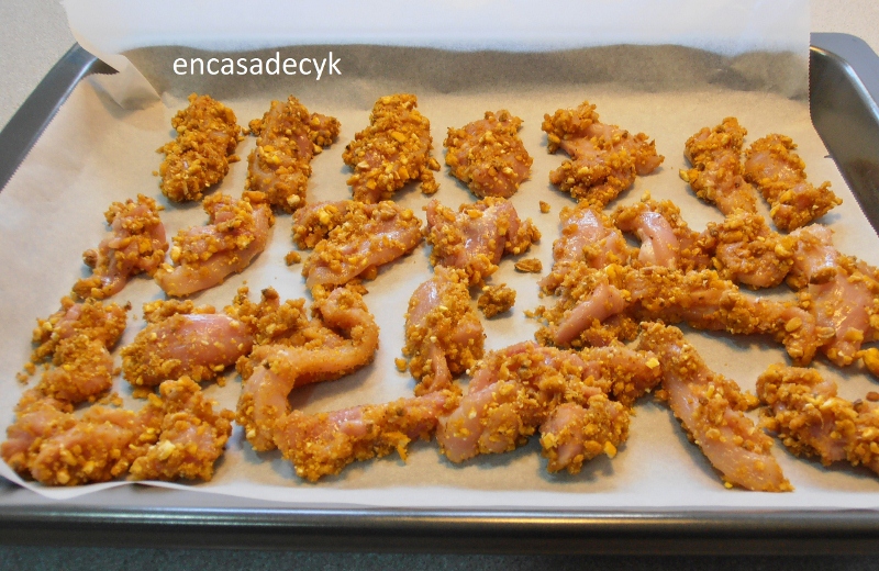 En casa de C y K.: Pollo crunch.