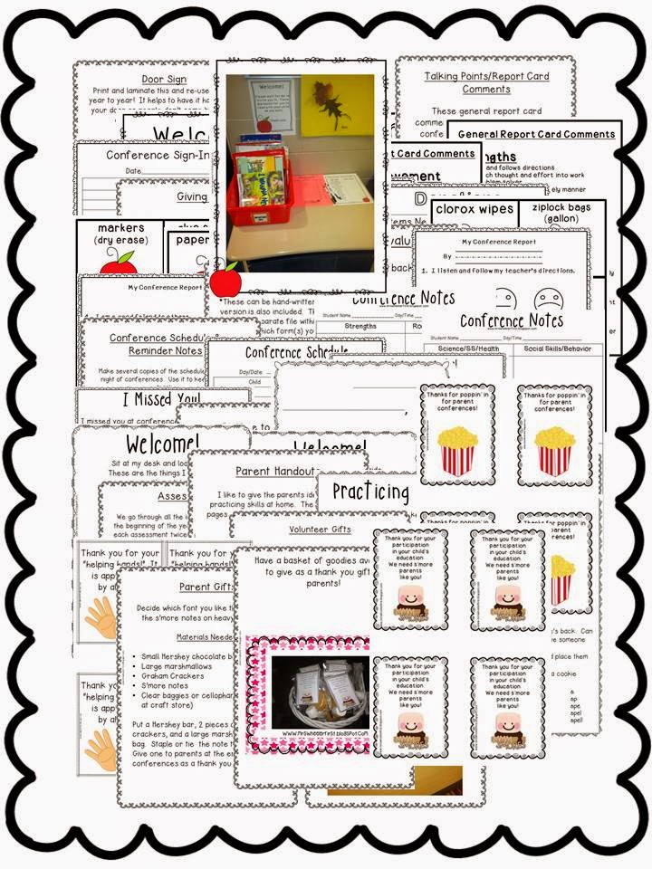 Mrs. Wheeler's First Grade Tidbits: Parent Teacher Conferences