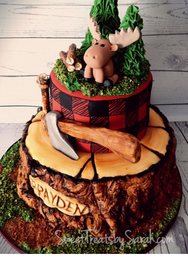Sweet Treats by Sarah: Lumberjack Birthday Cake!