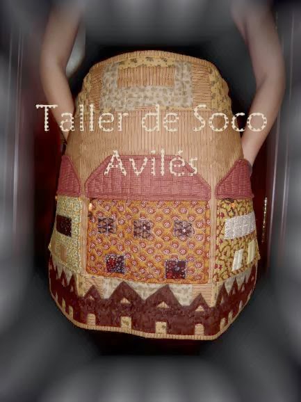 Patchwork Soco: Delantal con casitas