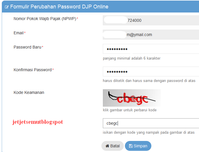 Lupa Password Pajak Online, Begini Cara Menggantinya - INFO ASN ...