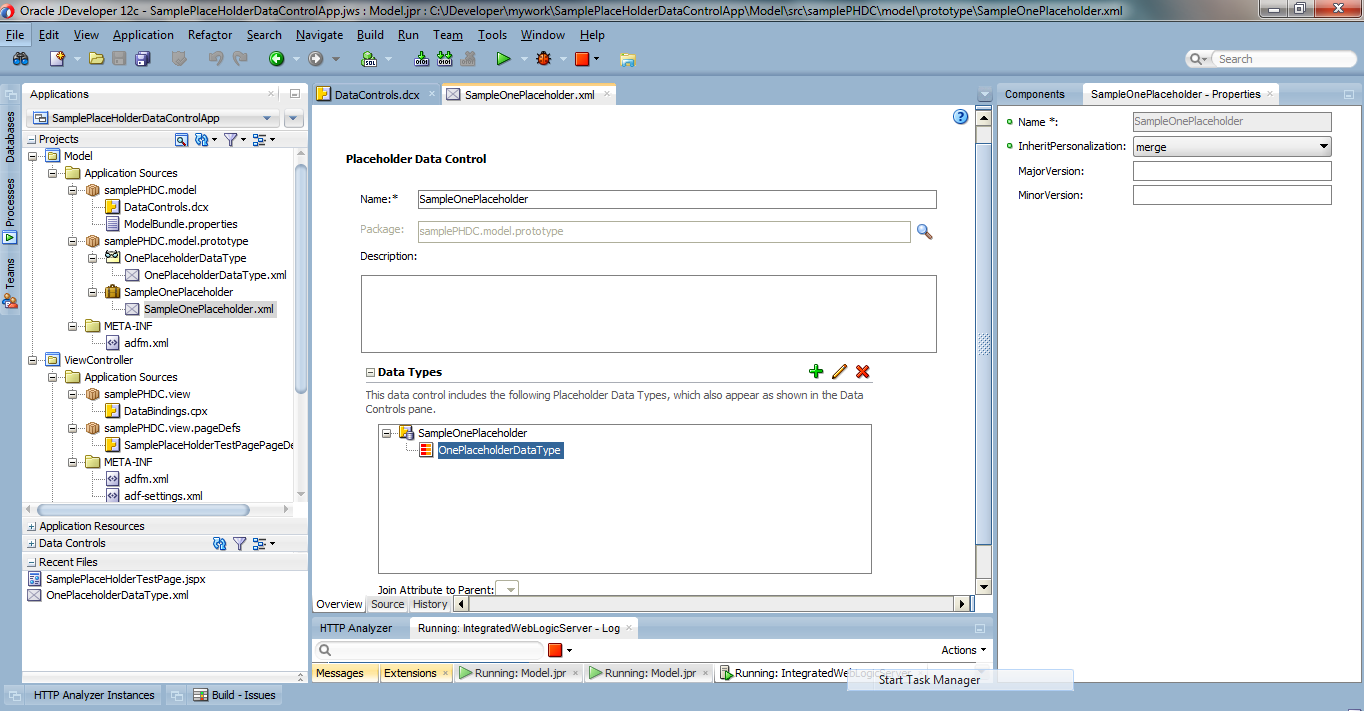 Work with Master Detail relation using PlaceHolder Data Control? ~ Oracle ADF 12c (Application ...