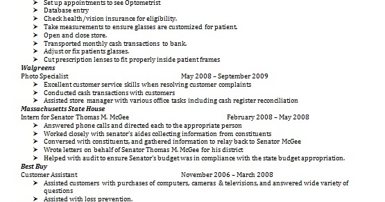 Customer Assistant Resume Format in Word Free Download