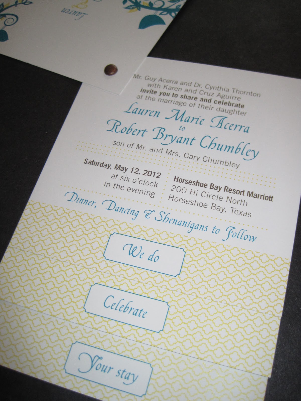 The Inviting Pear Photoblog: Horseshoe Bay Resort Modern Wedding