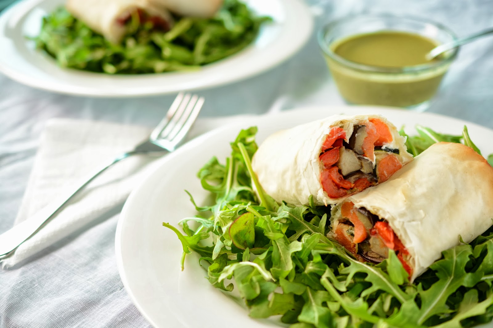 The Adaptive Kitchen: Mediterranean Vegetable Filo Rolls with Goat ...