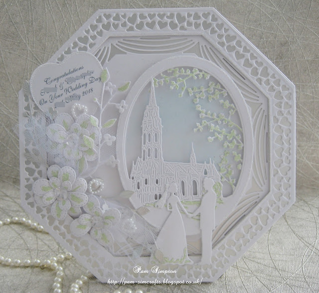 pamscrafts: Octagon Wedding card.