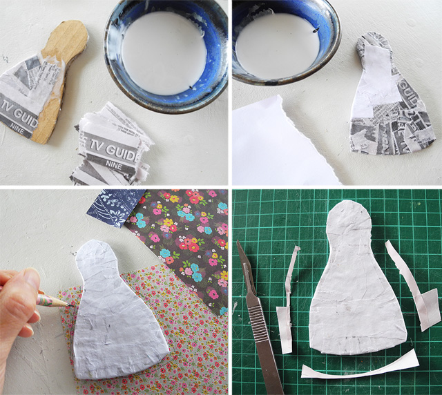 Jules Madden DIY Christmas Craft Paper Mache Lady Ornament jules-madden-diy-christmas-craft-paper-mache-lady-ornament