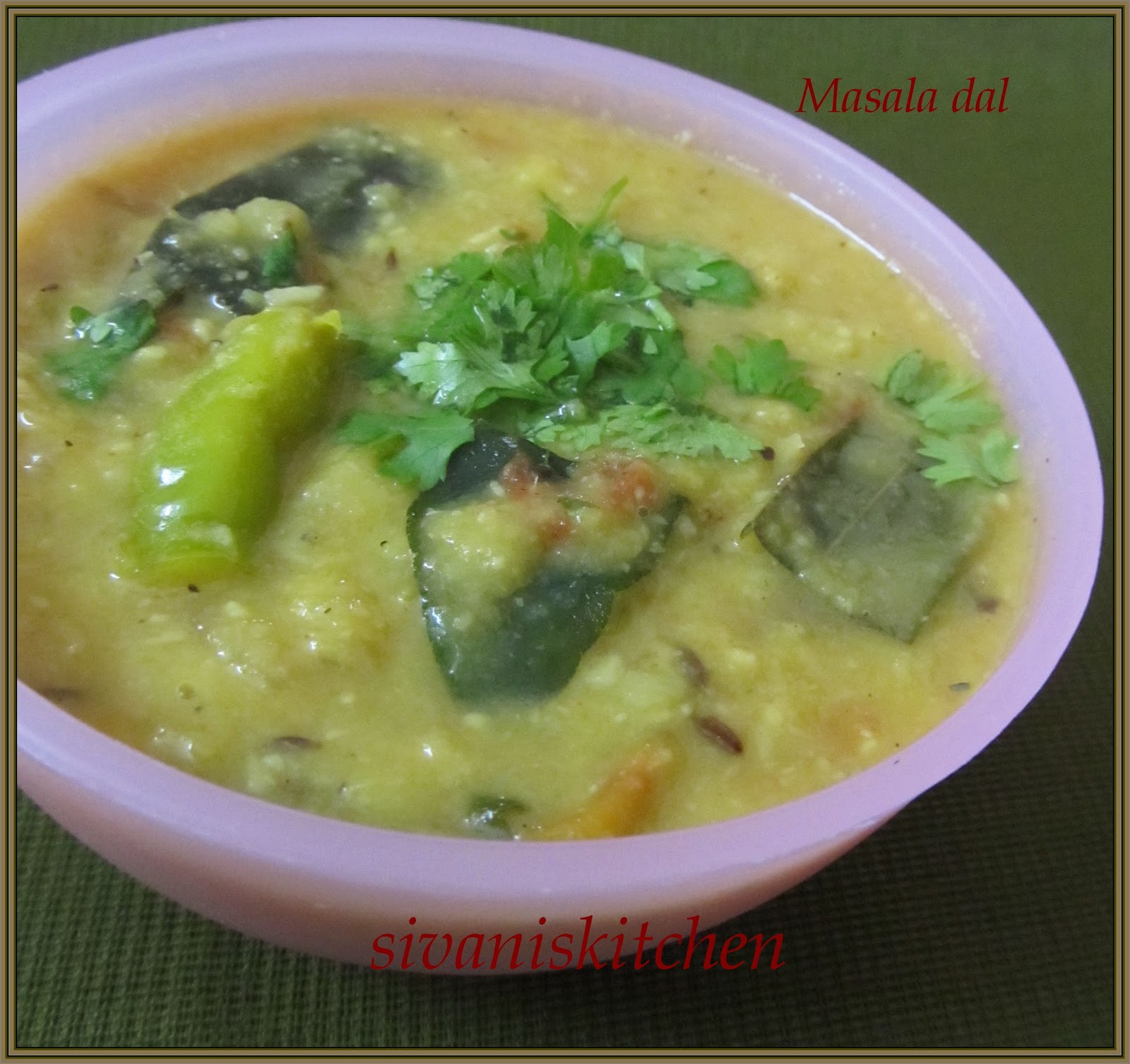 Sivani's Kitchen: Masala Dal