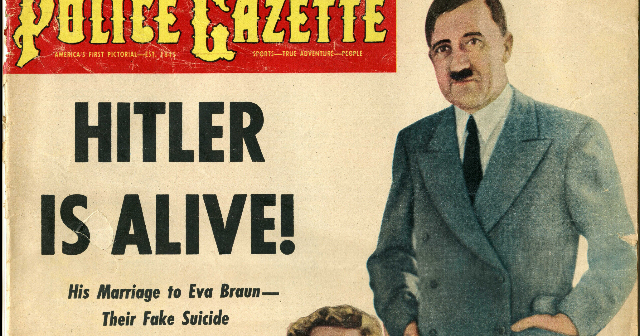 Hitler Headlines From Vintage Tabloids: 14 National Police Gazette ...