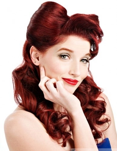 MEDIUM HAIRCUTS WITH BANGS: Pin up hairstyles for long hair