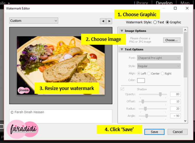 Easy Steps To Watermark Images In Lightroom
