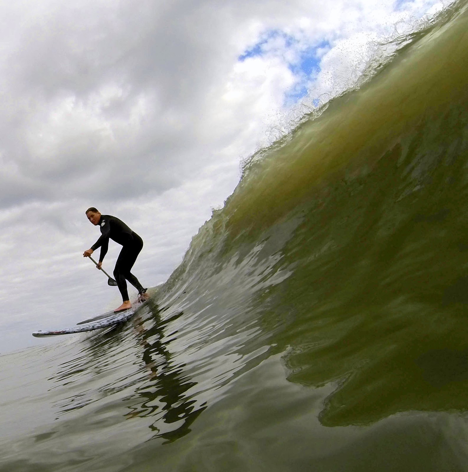 Atlantic Paddle Surfing: Glassy session with the GoPro Hero3 Black Edition