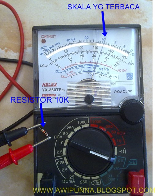 ARWIS' BLOG: Cara Menggunakan AVO Meter Analog
