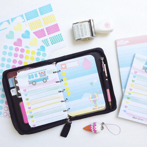 Happiness is Scrappy: Setting Up Planners With Happie Scrappie Planner Kit