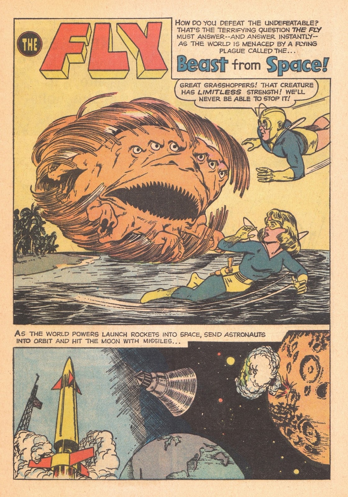 Four-Color Shadows: The Fly and Fly Girl-John Rosenberger-1963