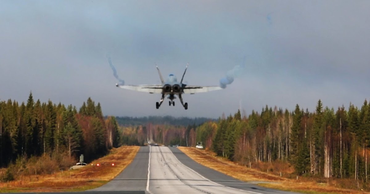 Just A Car Guy: Finnish Air Force trains its pilots to land on the road ...