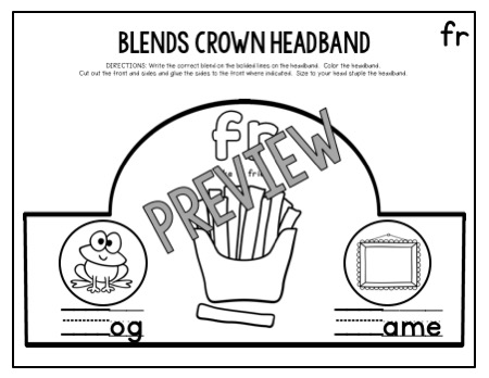 Emily Jane Creates: CROWN HEADBANDS-Alphabet, Blends, Digraphs, Magic e ...