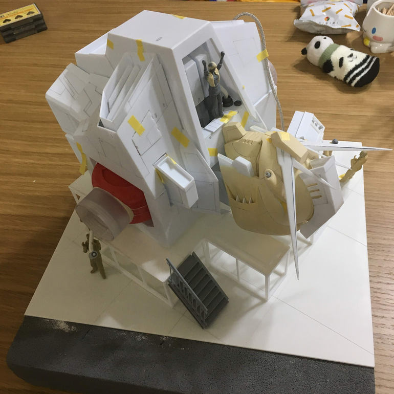 Custom Build: Full Scratch nu Gundam Head "Londo Bell's Flagship Machine"