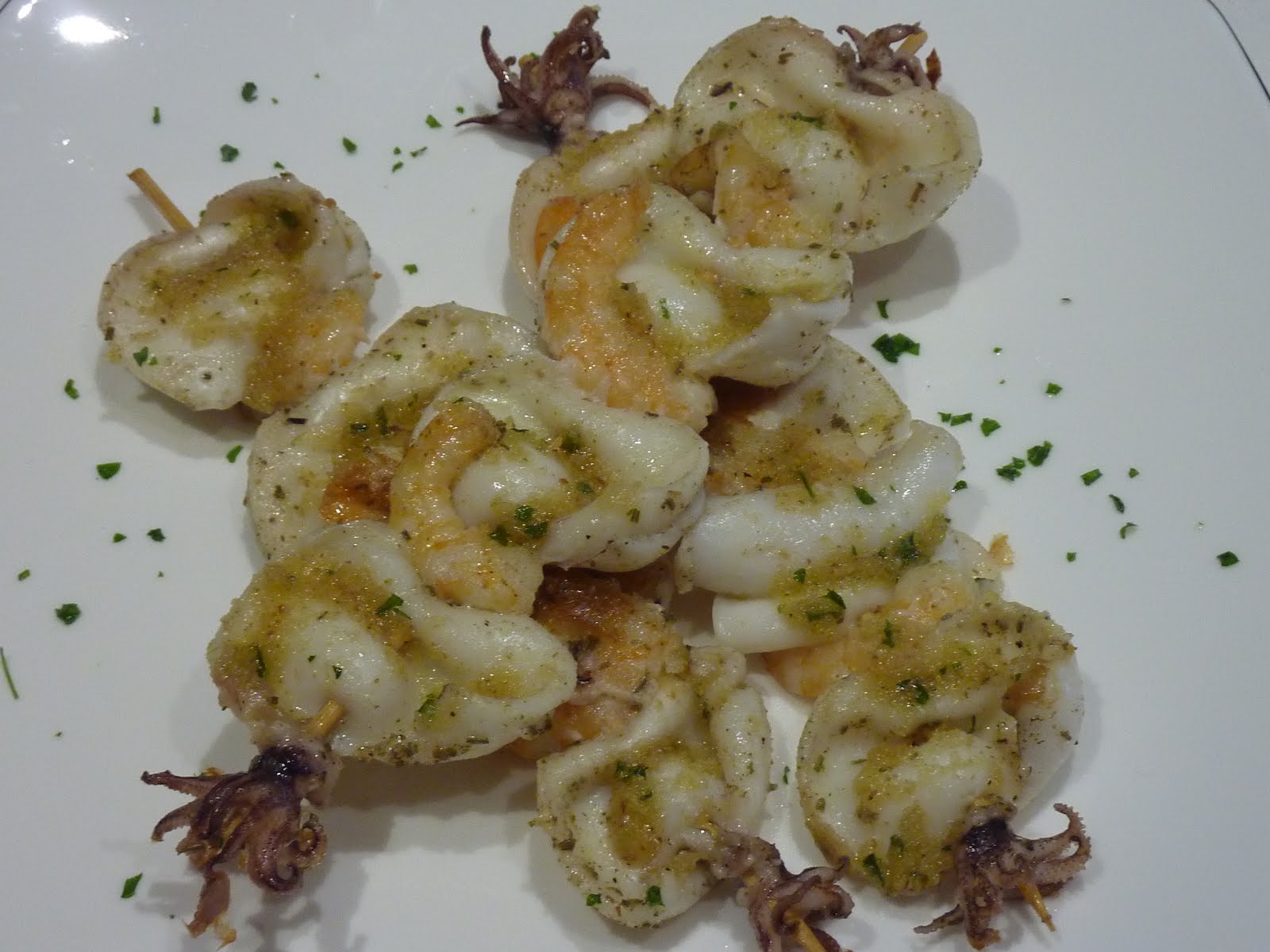 Le Ricette di Nadia: SPIEDINI DI SEPPIE E GAMBERI