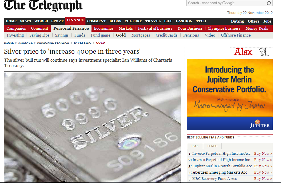 Siam Kidd - Your personal Gold and Silver expert.: Silver Price To ...