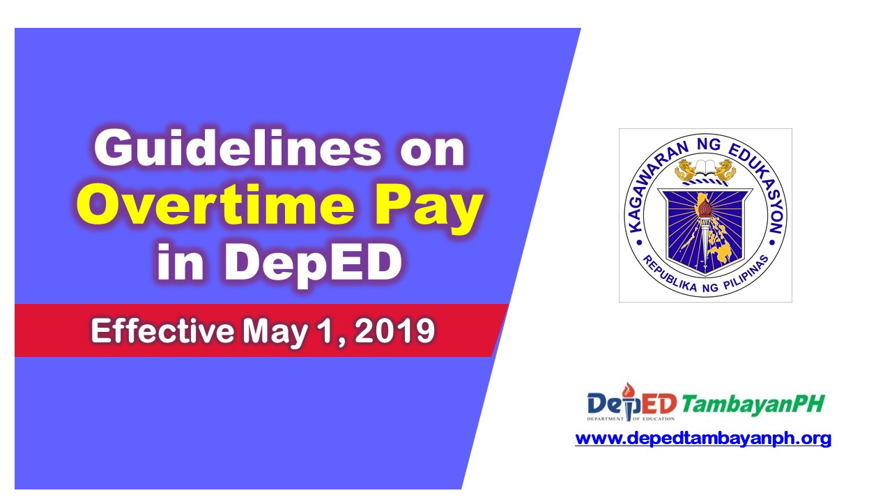 DepEd releases amended policies on overtime pay, effective May 1