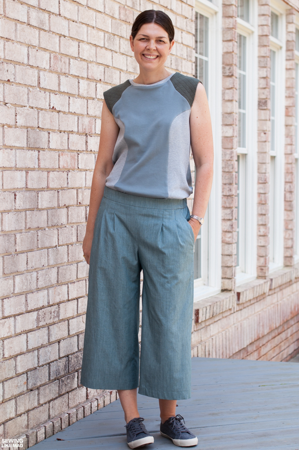 Sewing Like Mad: The Emerson Crop Pants by True Bias