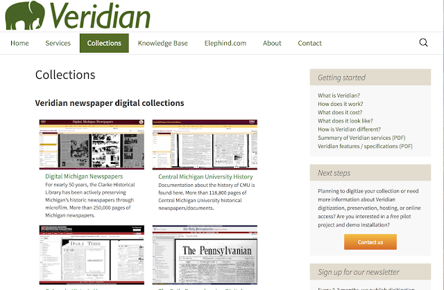 Genealogy's Star: Are you aware of the Veridian Newspaper Collections?