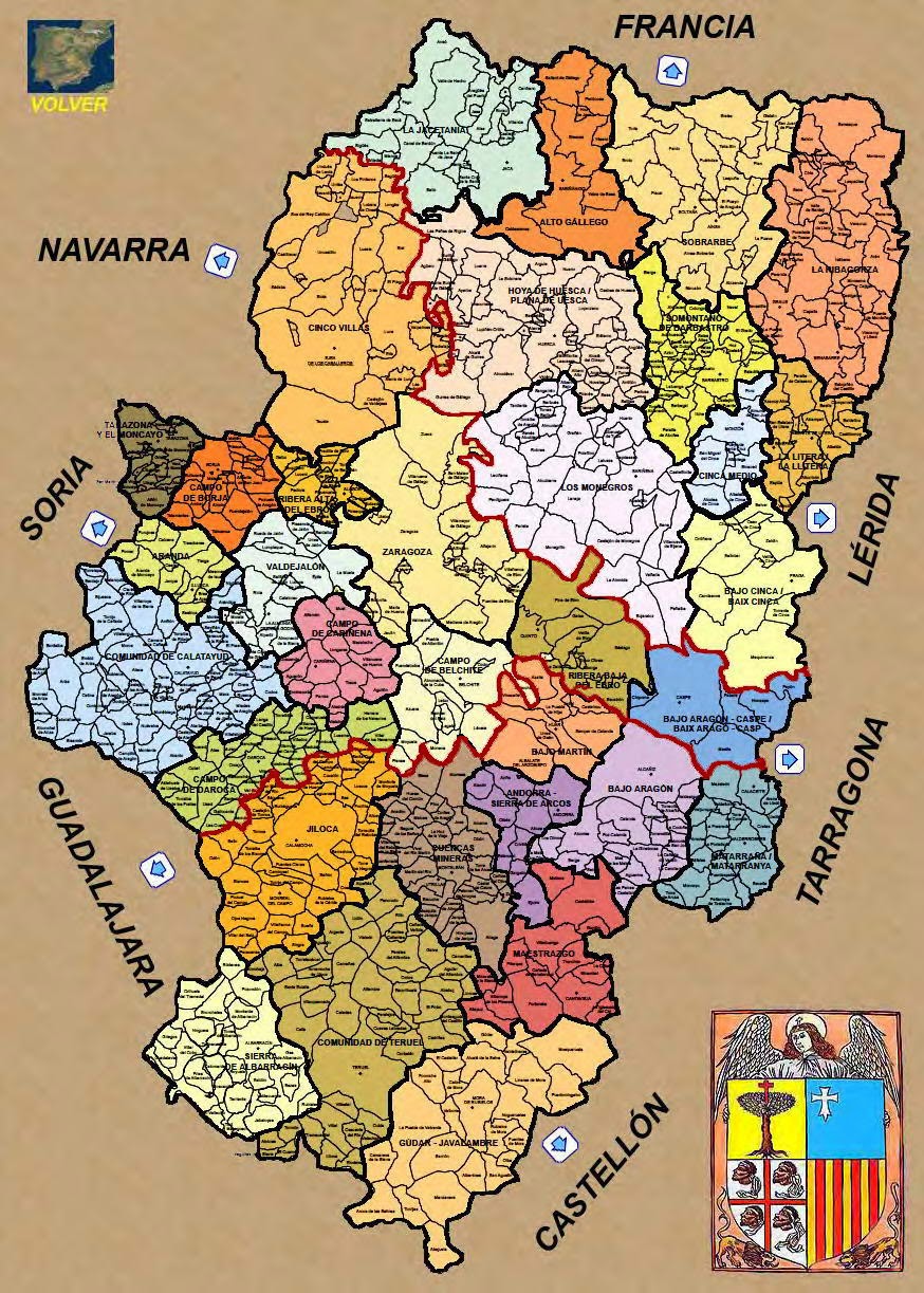 CASA DE ARAGÓN EN SEVILLA: COMARCALIZACIÓN DE ARAGÓN