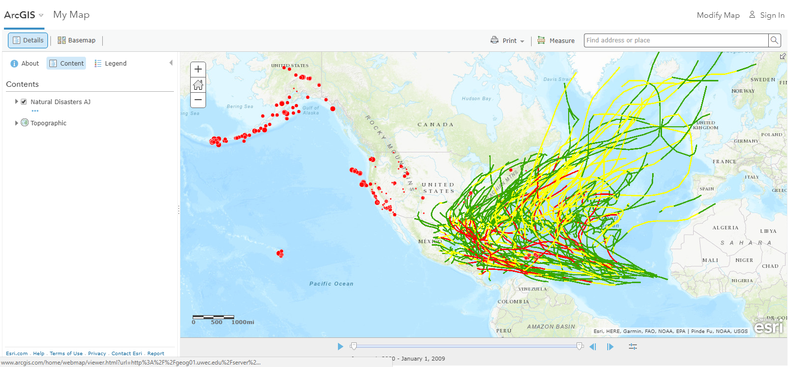 Geography 455: Web GIS: October 2017