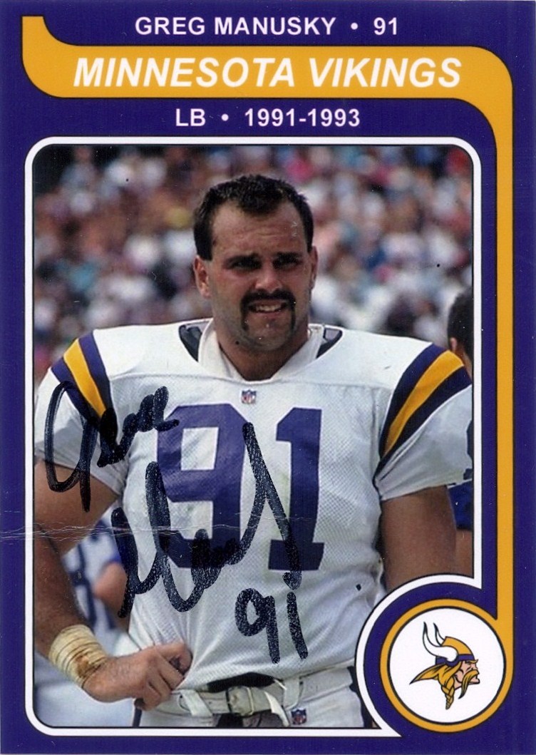 Minnesota Sports Autograph Project: GREG MANUSKY