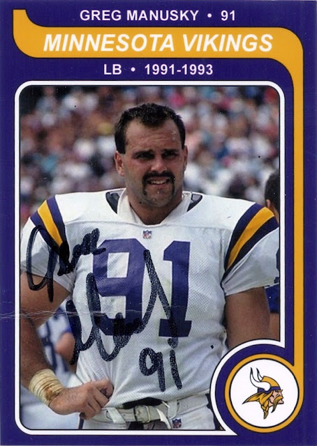 Minnesota Sports Autograph Project: GREG MANUSKY