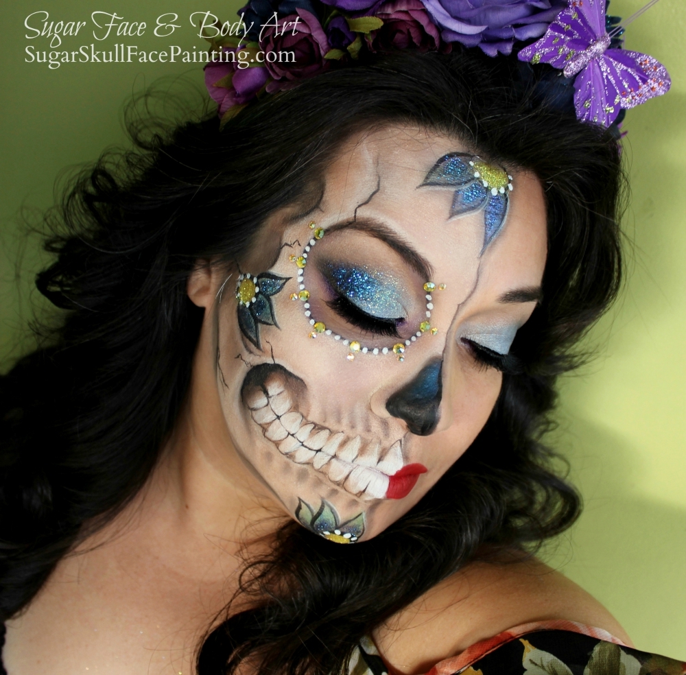 Realistic Sugar Skull Makeup