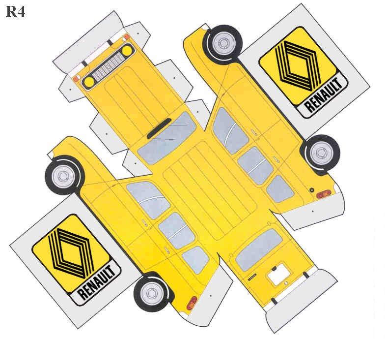 SP. Papel Modelismo: PaperCraft - Renault 4L
