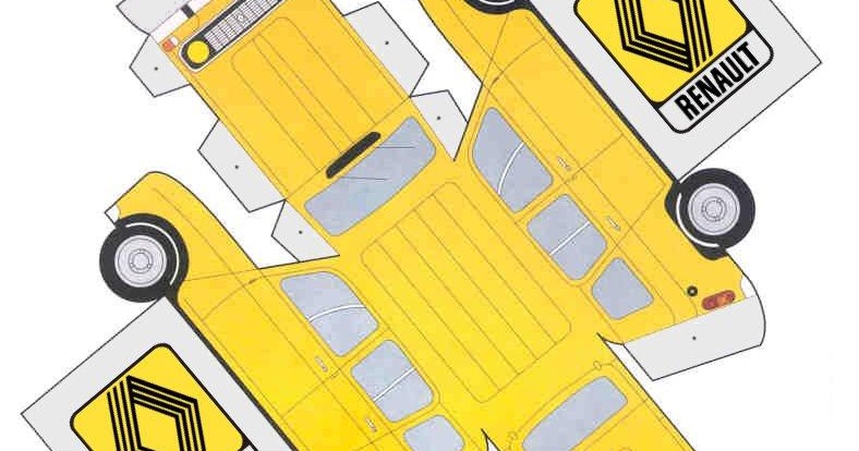 SP. Papel Modelismo: PaperCraft - Renault 4L