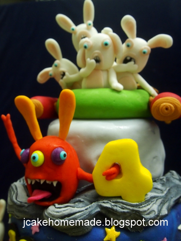 Jcakehomemade: Rabbids Invasion birthday cake 瘋狂兔子 入侵蛋糕