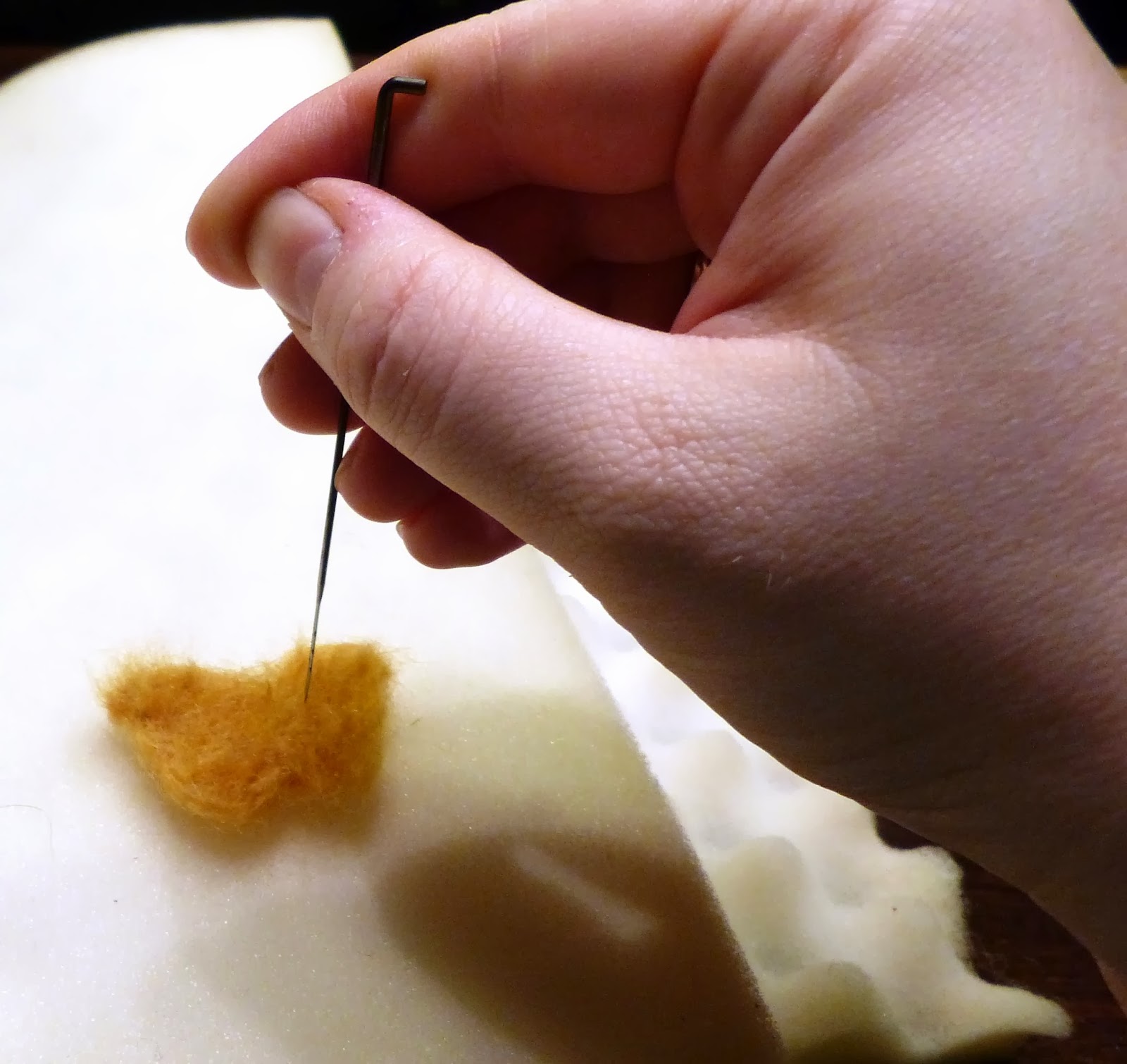 jennyskreativewelt: erster Test - Filzen mit Filznadel