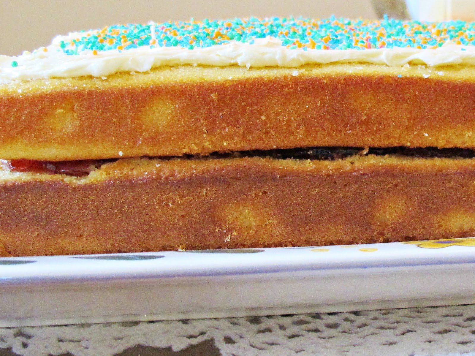 Two Cheeky Monkeys: Fairy Bread Inspired Cake