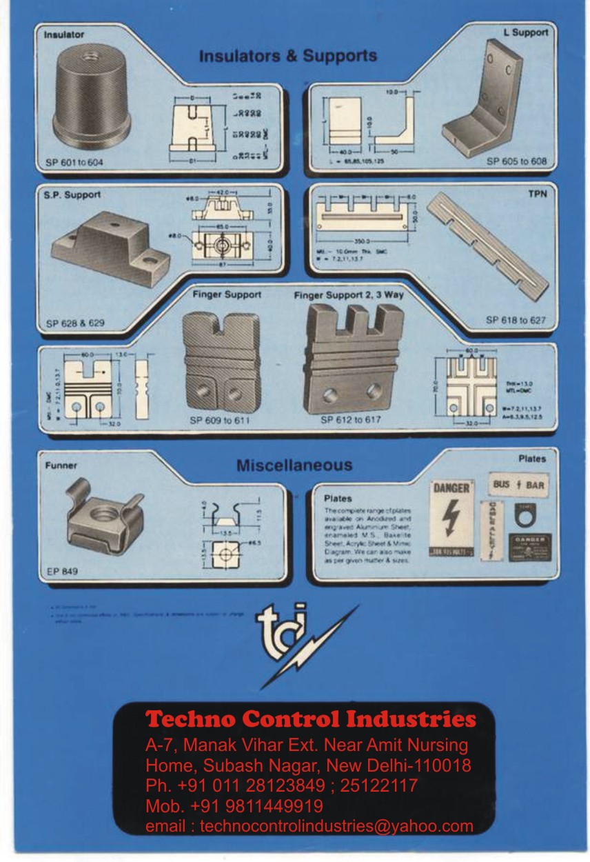 Control Panel Accessories: Techno Control Industries Delhi
