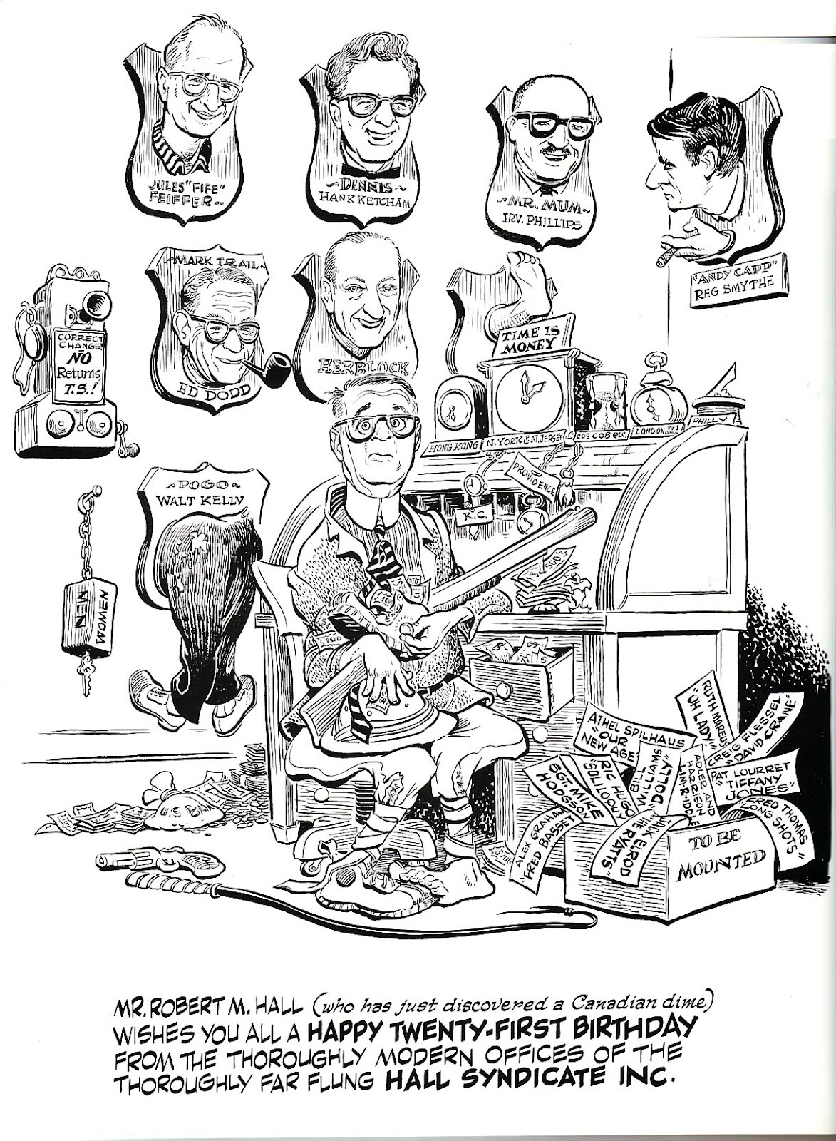 Mike Lynch Cartoons: Walt Kelly: Unseen NCS Drawings 1967