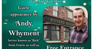 Coronation Street Blog: Meet Andy Whyment on Saturday 3rd December
