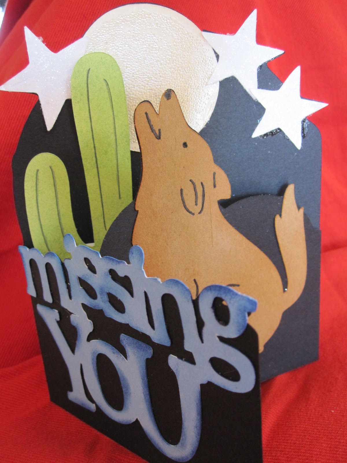 She's a Sassy Lady: Gypsy Made Simple - 3 Fold Coyote Card