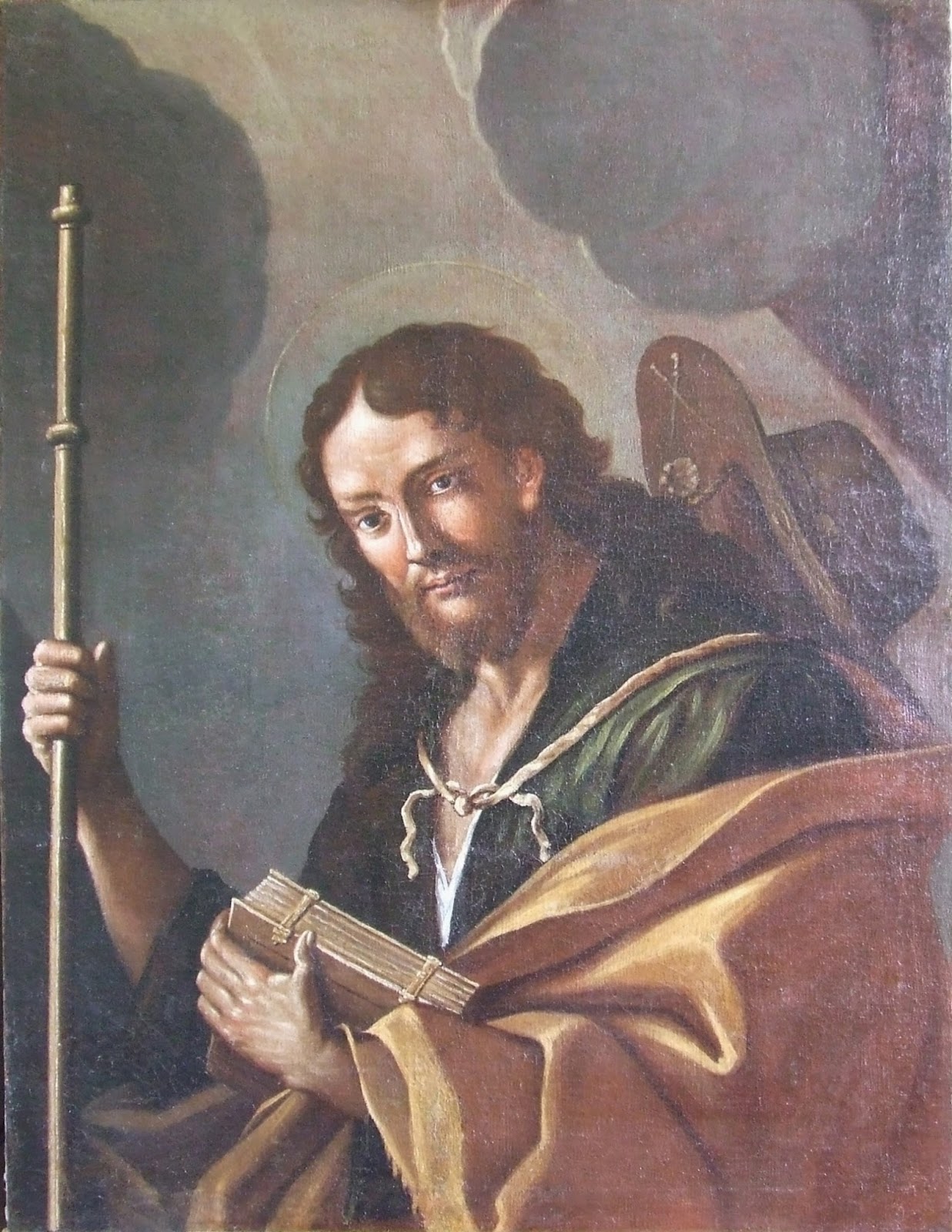 Fine Arts Conservation and Restoration: 17th century "St. James" Canvas ...