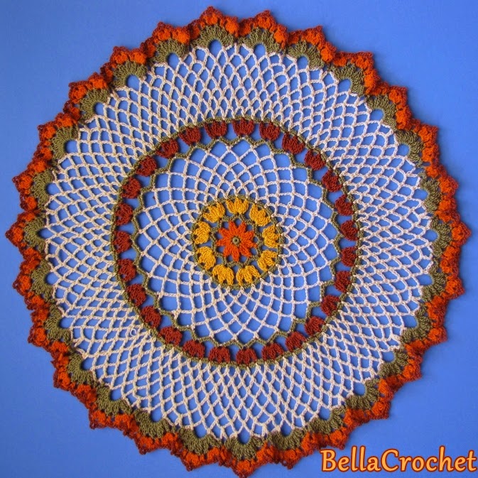 BellaCrochet: Turkey Tracks Doily: A Free Crochet Pattern for You