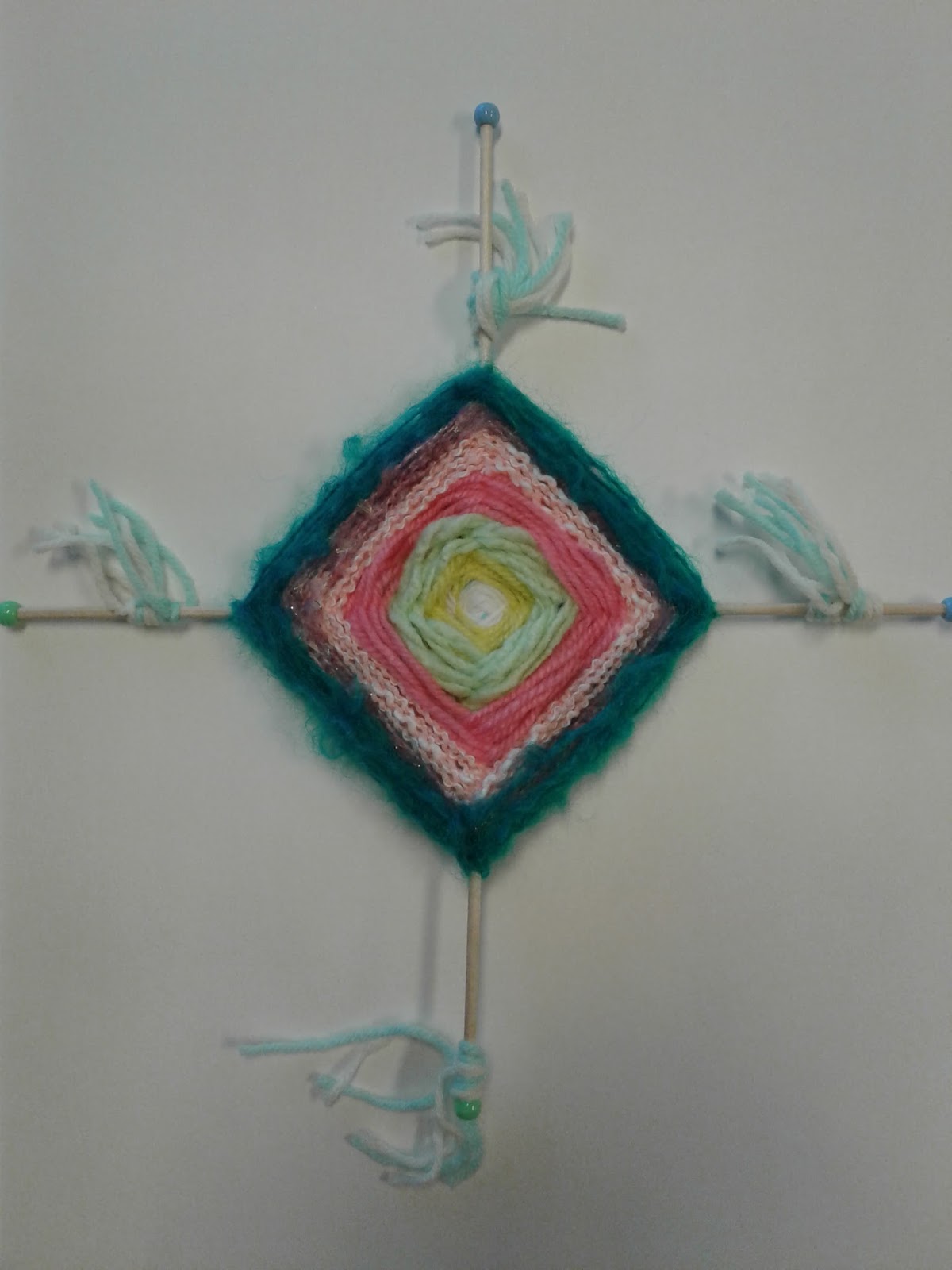 a faithful attempt: Weaving: Ojo de Dios or God's Eye Craft