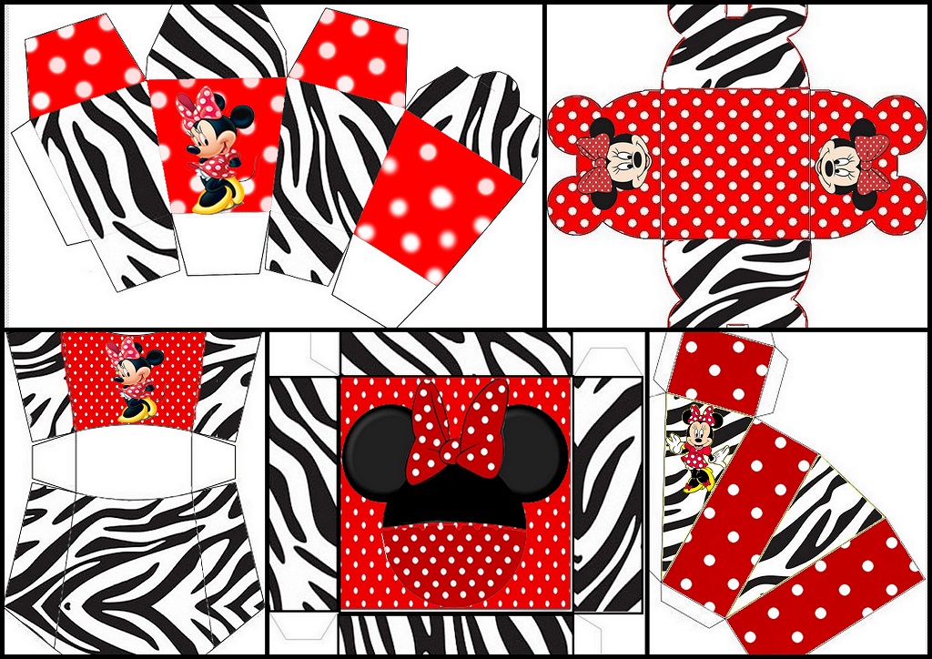 Zebra Minnie Mouse Clipart