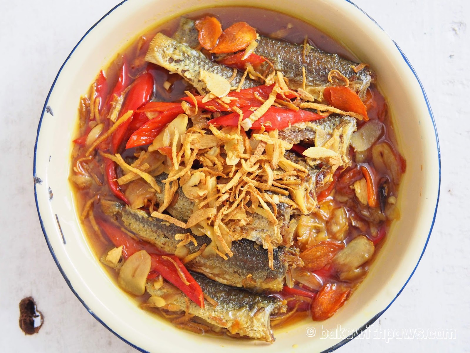 Nyonya Acar Fish (Nyonya Pickled Fish) - BAKE WITH PAWS